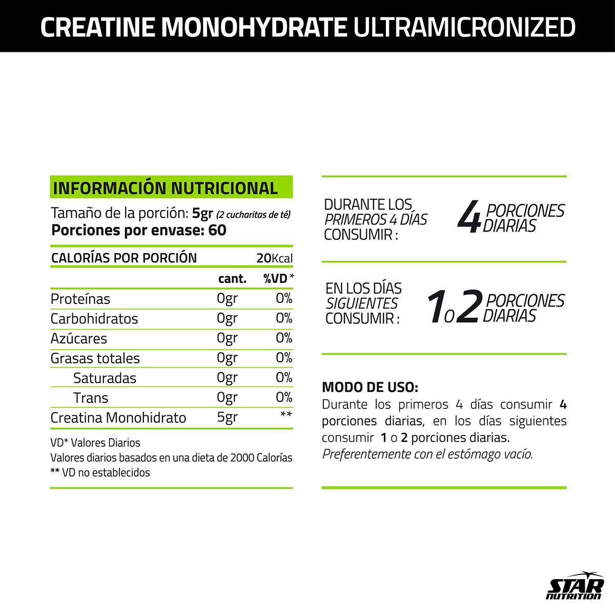 Army Fitness. Creatina 300gr - Star Nutrition