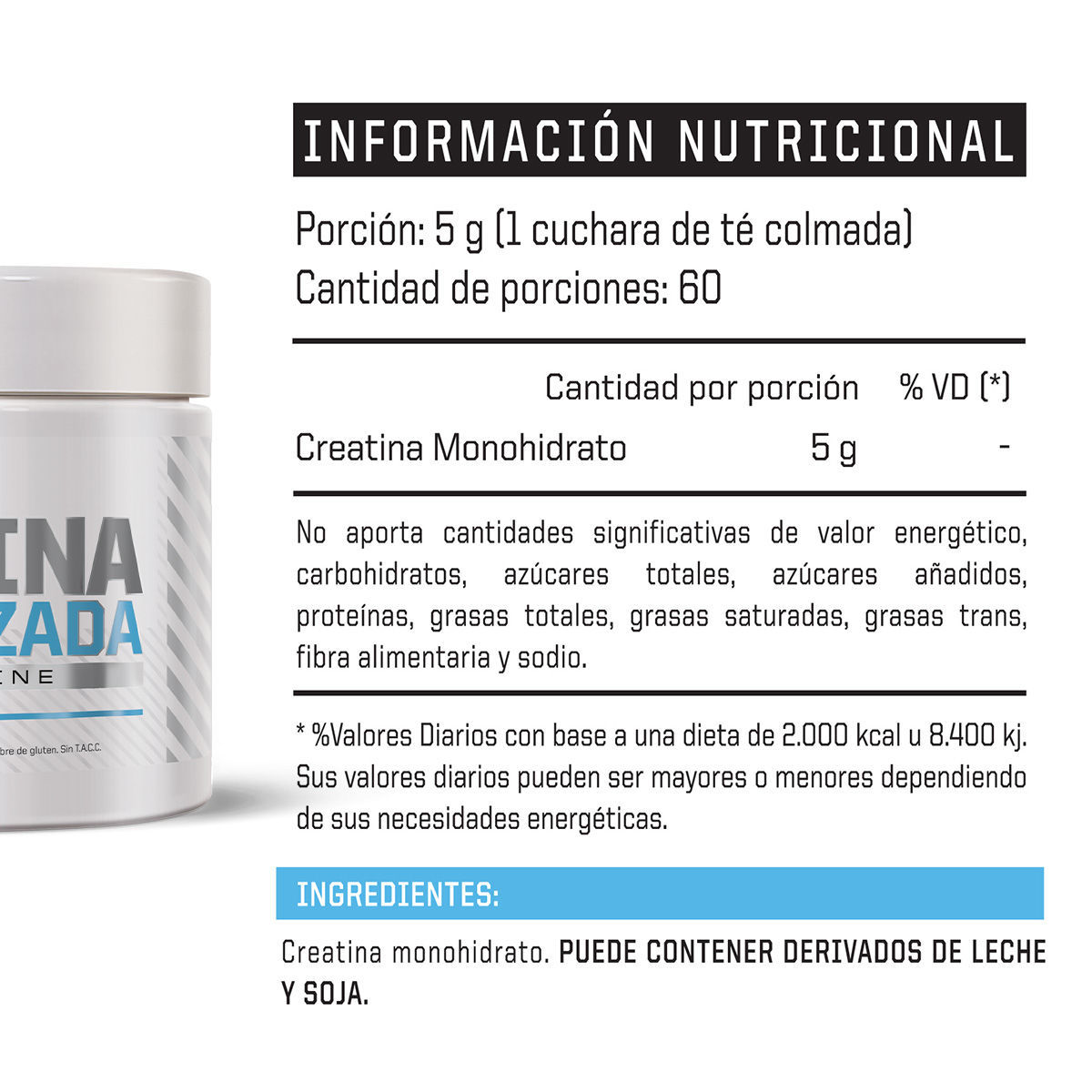 Army Fitness. Creatina Micronizada 150gr Neutro - ENA