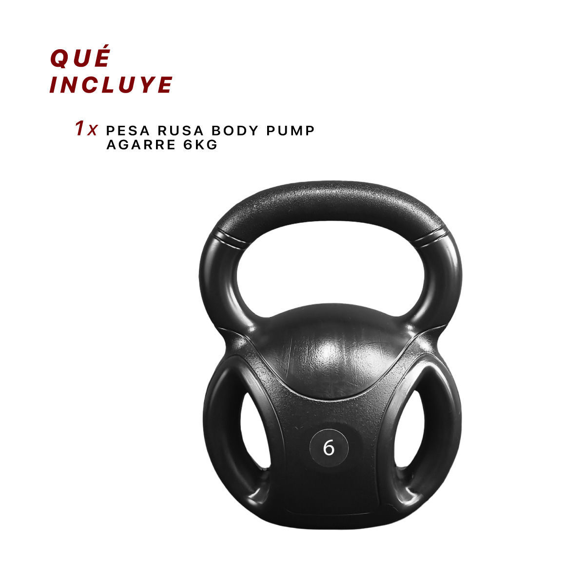 Army Fitness. Kettlebell Clásica 6kg Rojo | Army - Entrenamiento funcional